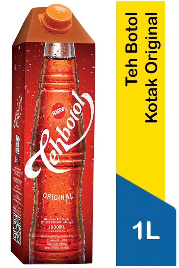 Teh Botol Sosro Original 1 Liter 1liter 1000ml 1000 ml | Lazada Indonesia