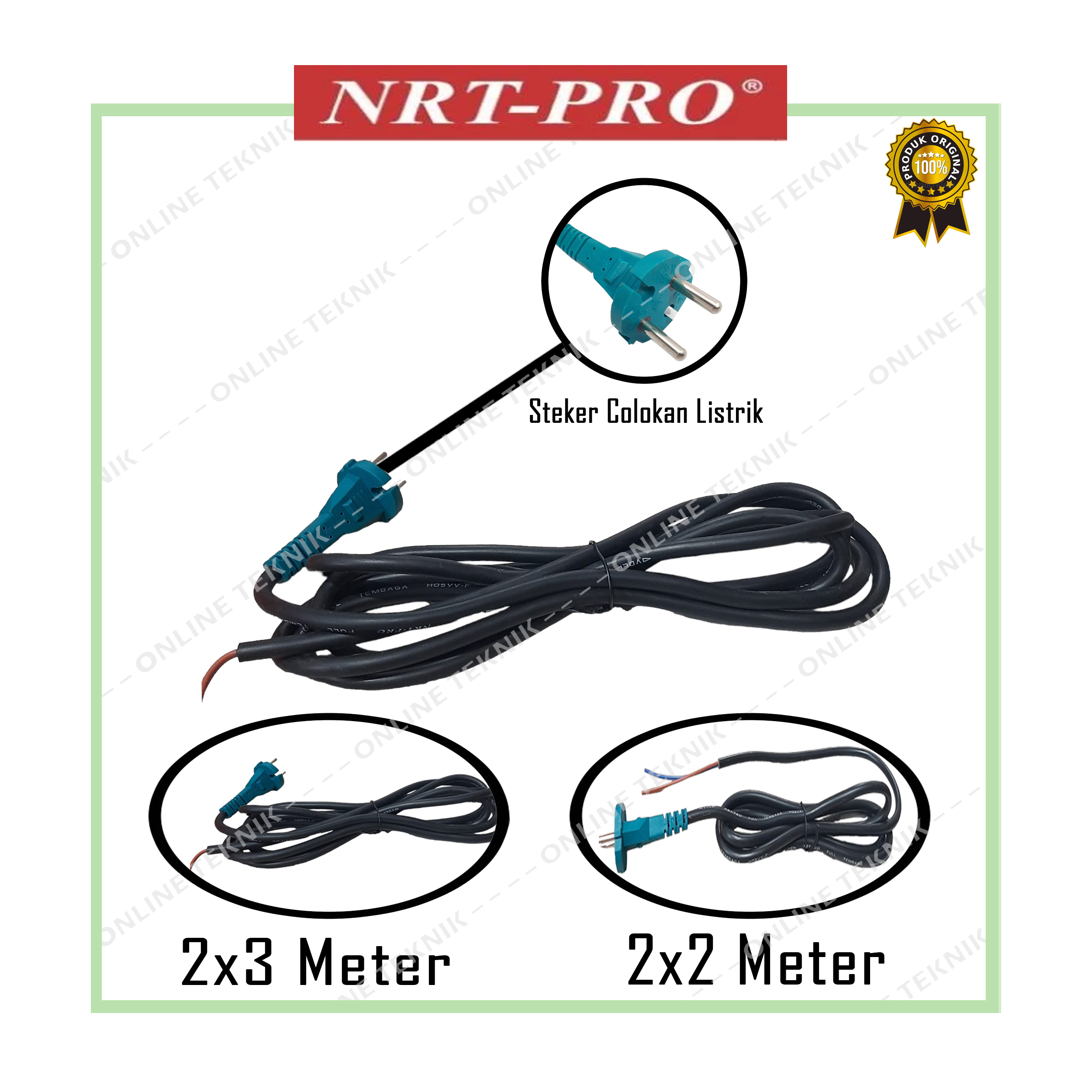 Kabel Colokan Power Tools 2 meter dan 3 meter Kabel Mesin Gerinda Bor ...