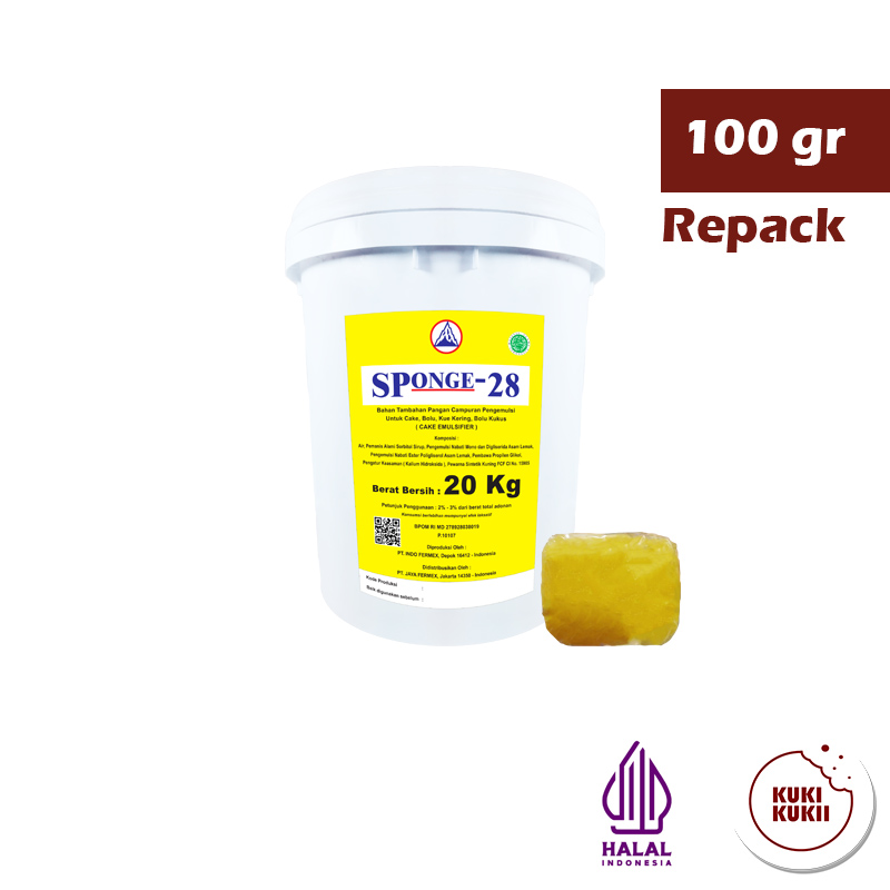 Sponge 28 Pelembut Kue REPACK 100gr | SP 28 Cake Emulsifier Pengembang ...