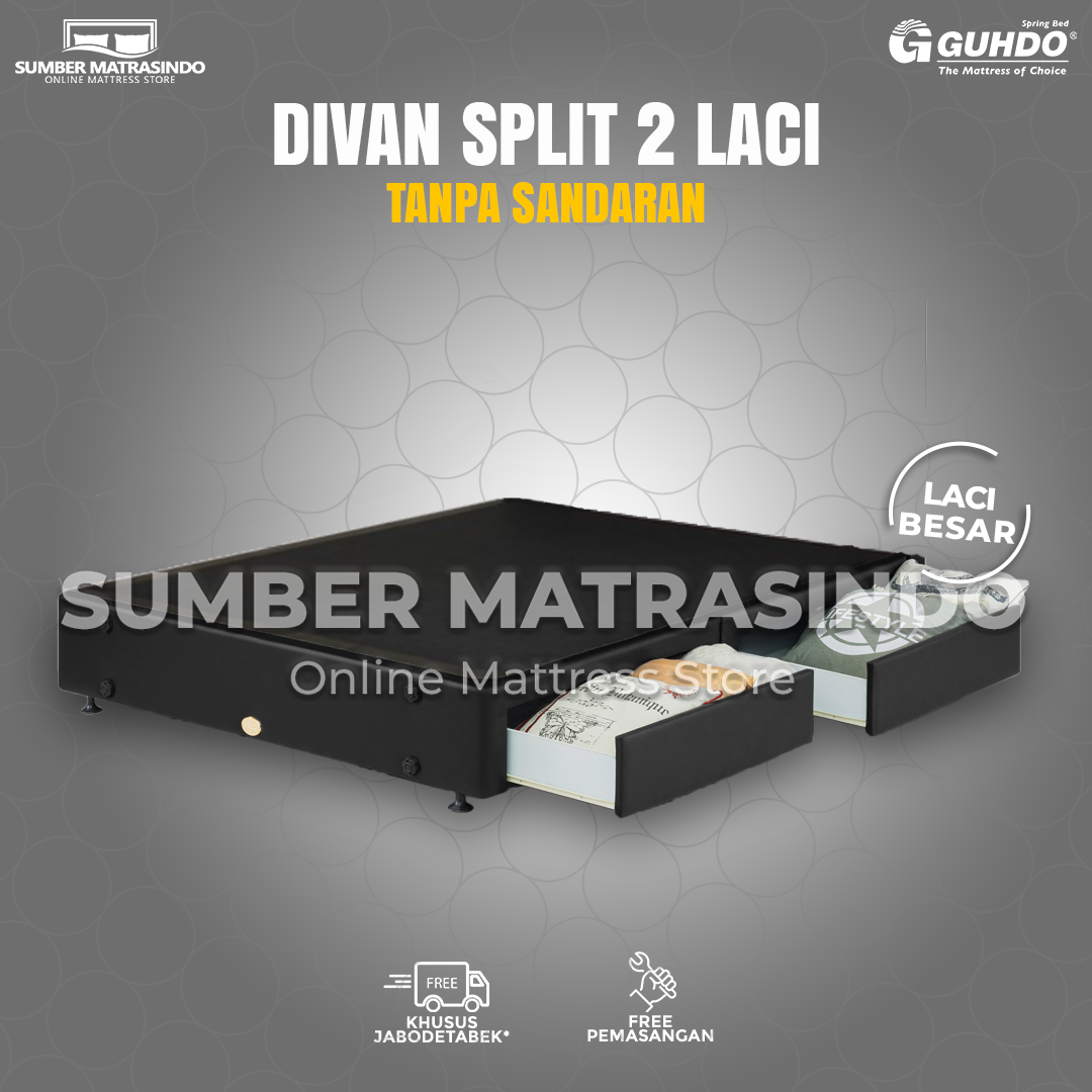 Guhdo Dipan Divan Split 2 Laci Drawer Sandaran Atlantic 140x200 ...