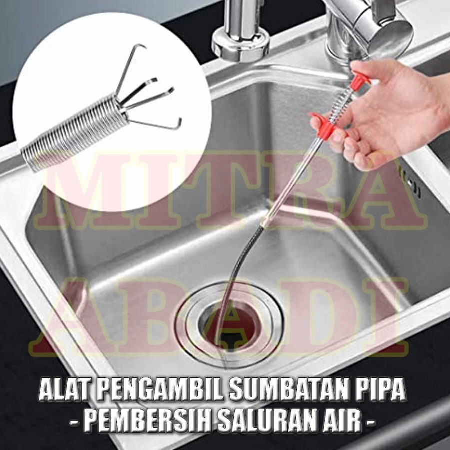 Alat Pengambil Sumbatan Pipa / Alat Pembersih Saluran Air MULTIFUNGSI ...