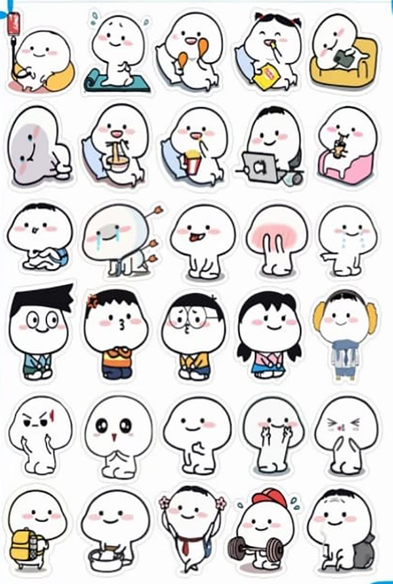 Stiker Pack Case Hp Laptop Karakter Pentol Isi 30 35 Pcs Lazada Indonesia