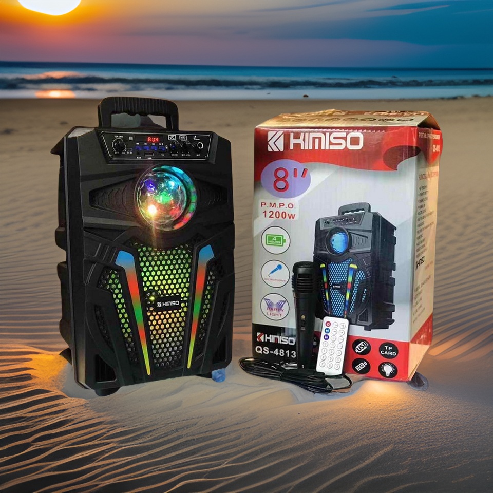 MKC KIMISO-4813 SPEAKER BLUETOOTH POLYTRON PMA PABRIK BARU 8 -INCH ...