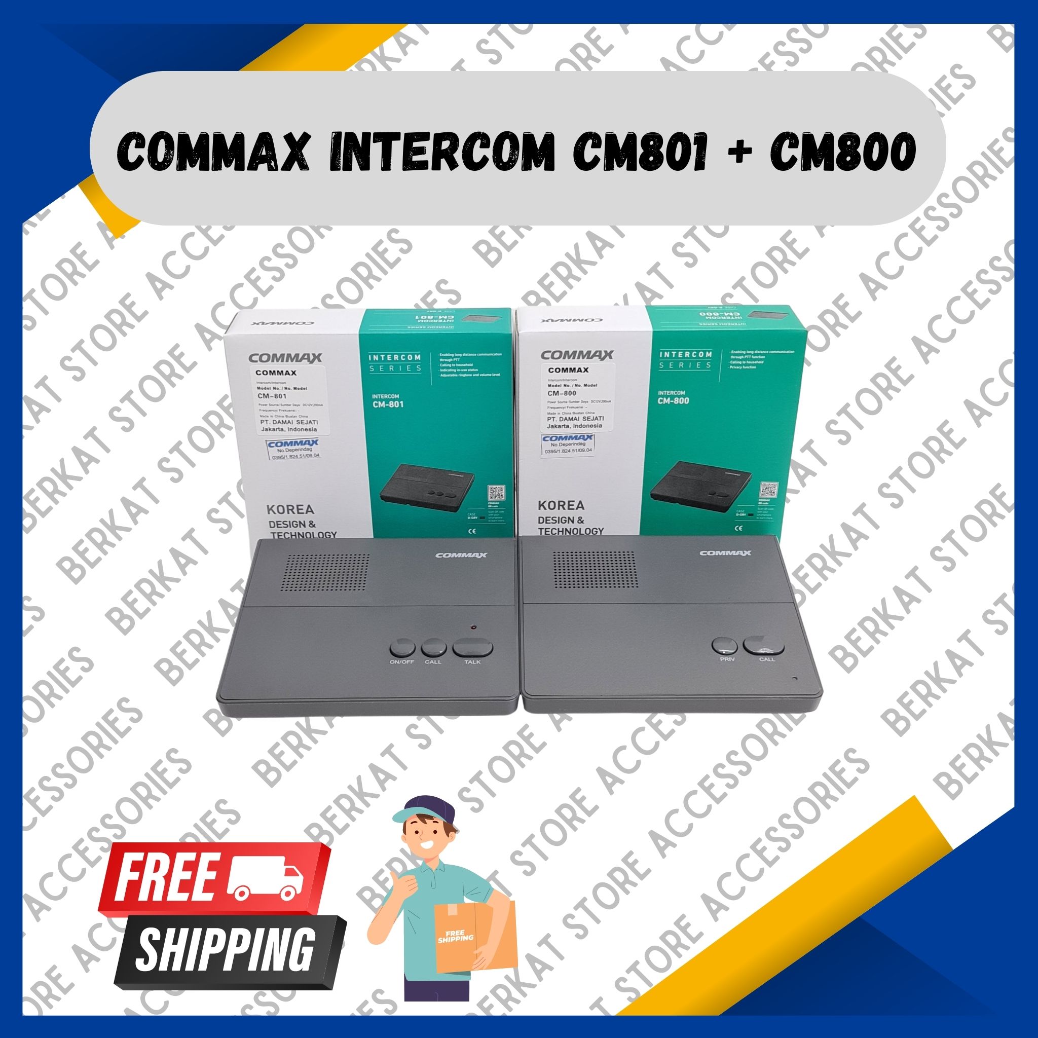 Intercom 2 Arah Commax CM801+CM800 interphone/intercom Kabel Commax | Lazada Indonesia