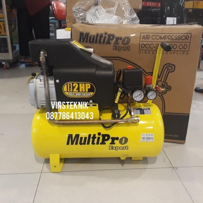 MESIN KOMPRESOR ANGIN LISTRIK DCC200-30HS MULTIPRO DCC 200-30 HS 2HP ...