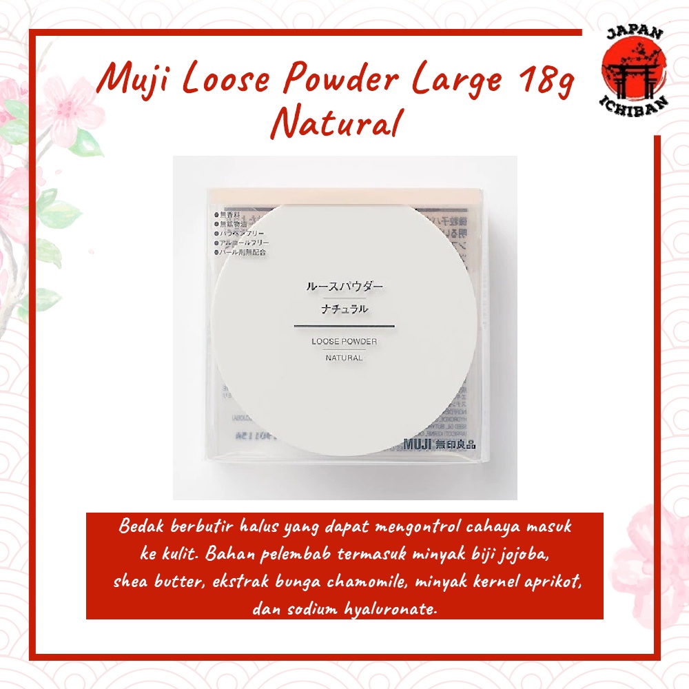 Muji Loose Powder Large 18g Bedak Wajah Muji Original Japan | Lazada ...