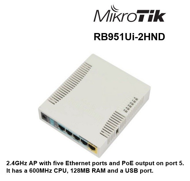 MIKROTIK ROUTER WIRELESS RB951UI-2HND | Lazada Indonesia