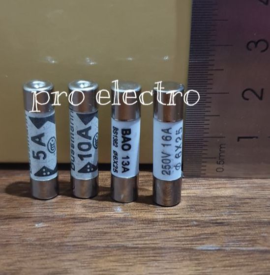 Fuse AC Keramik Sekring AC Sekering Ceramic 6x25mm 5A 10A 13A 16A 250V ...