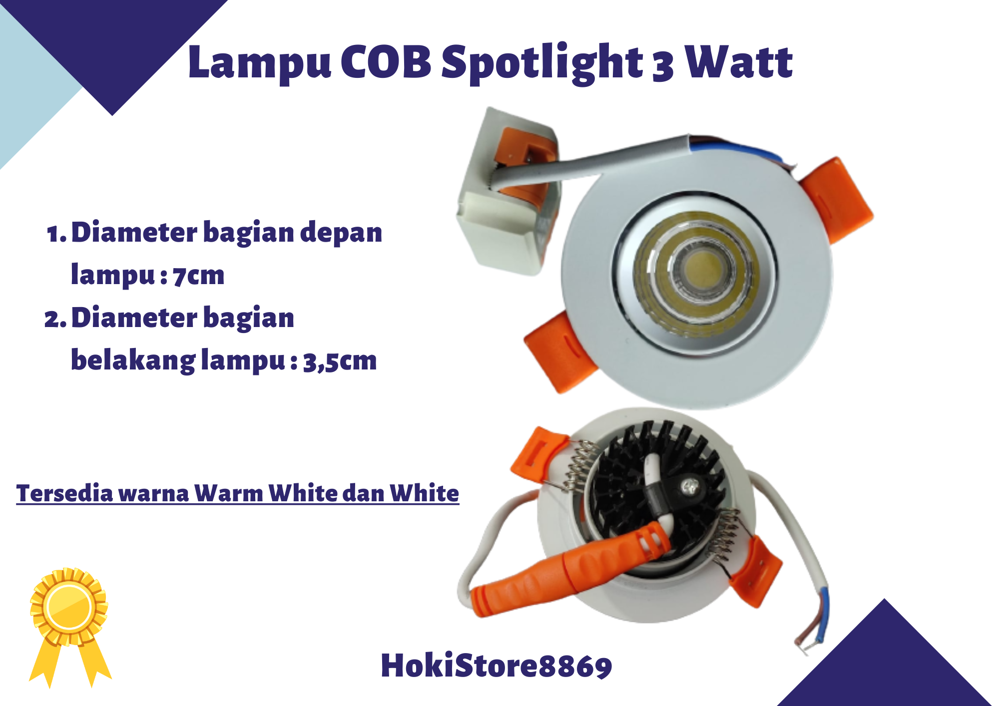 Lampu LED COB Spotlight / Sorot 3Watt | Lazada Indonesia