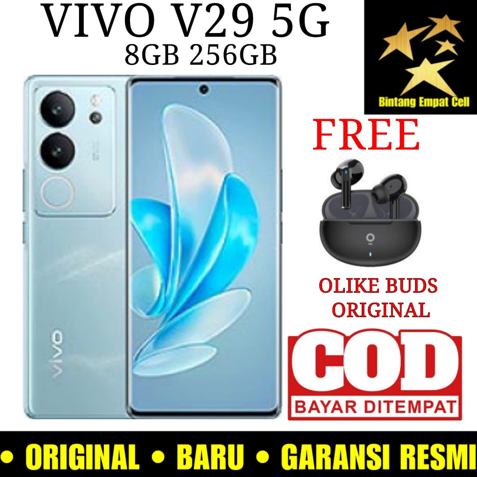 VIVO V29 & V29E 5G NFC 8/256 & 12/512 GARANSI RESMI [SNAPDRAGON 778G 6.78 INCH AMOLED 50MP ...