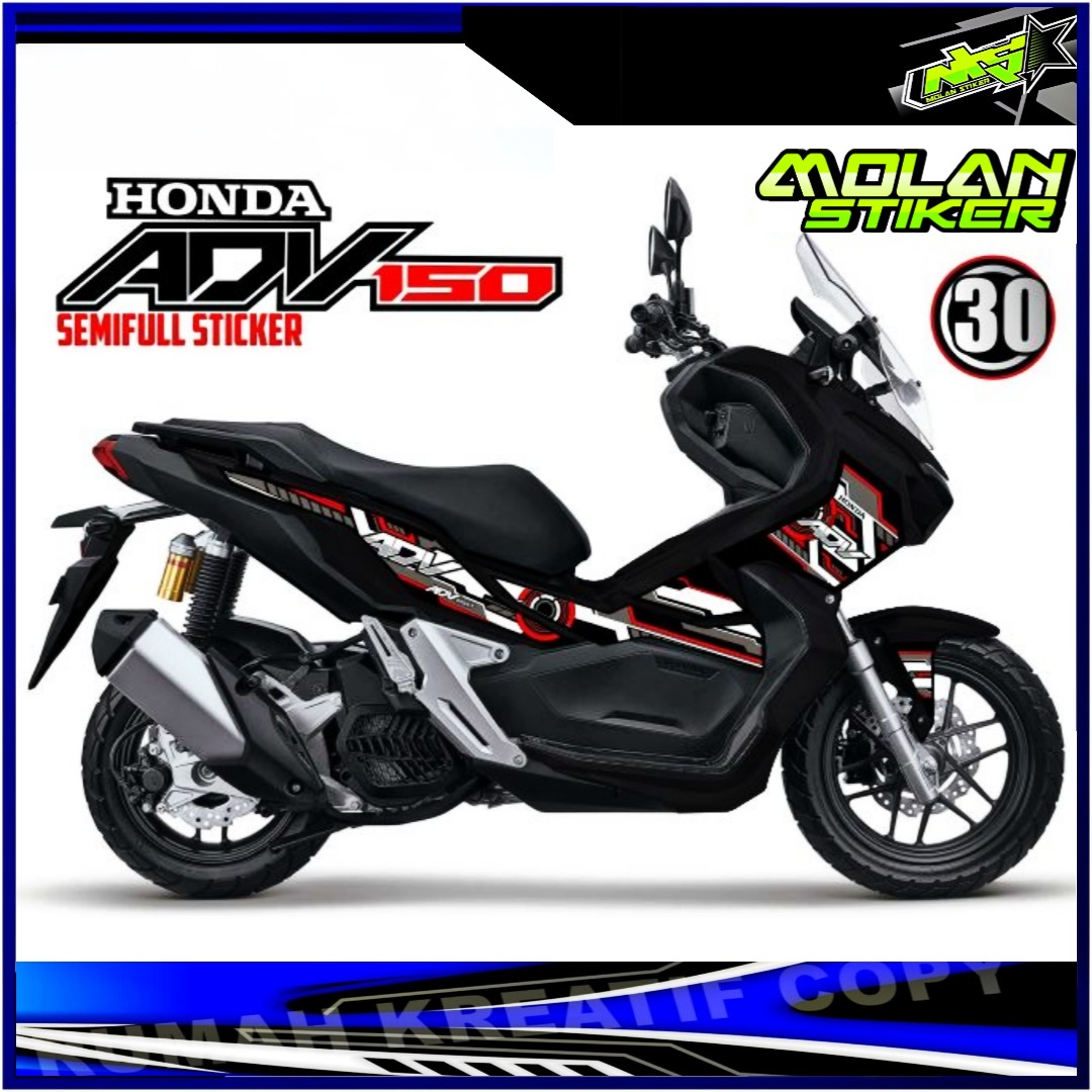 Decal Sticker Striping Variasi Honda ADV 150 2019-2021 /ADV 150 OLD /ADV 150 Lama /ADV 150 Gen 1 ...