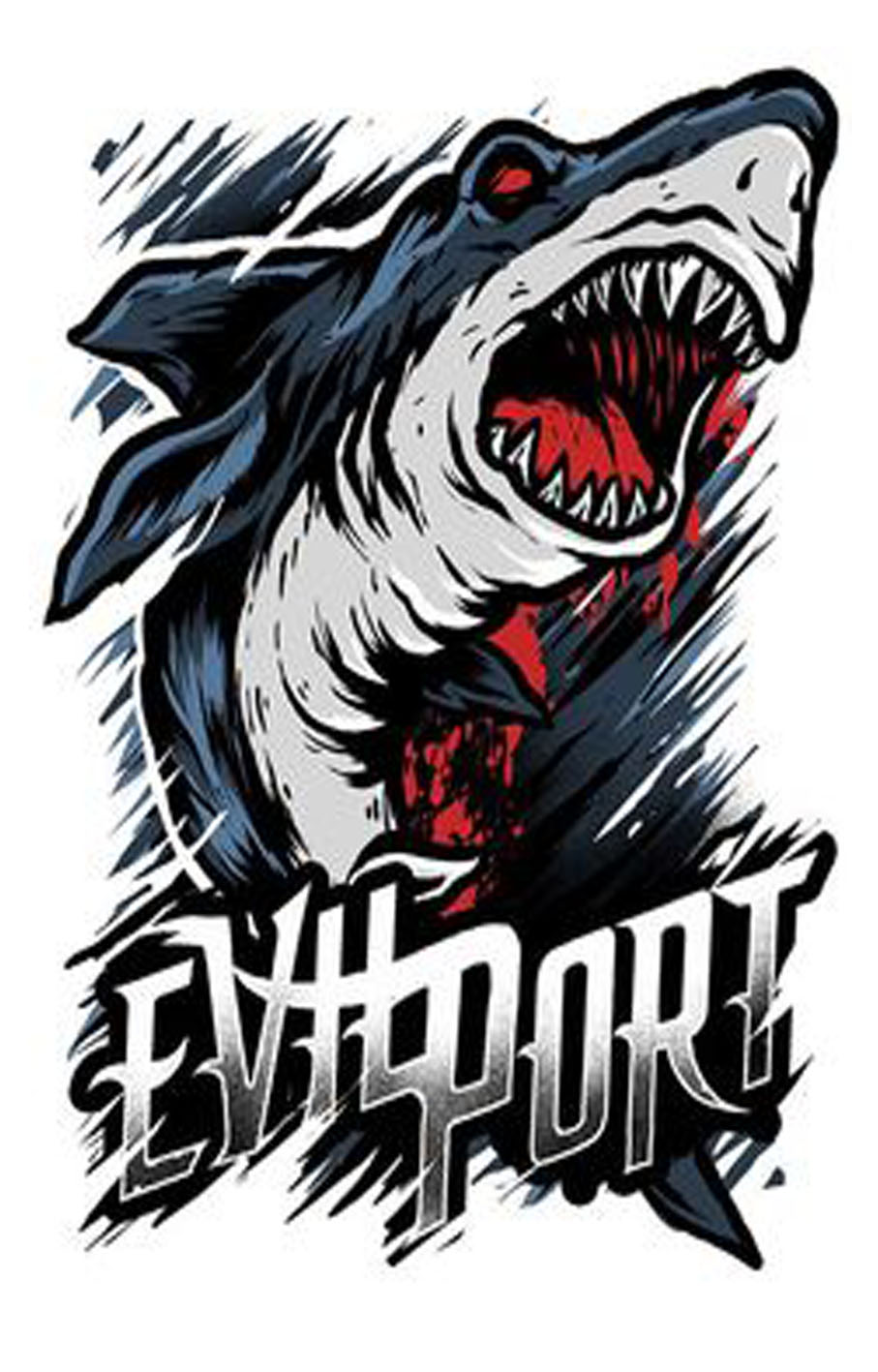 Sticker vinyl sudah di cutting gambar Hiu uk 32 x 48 cm | Lazada Indonesia