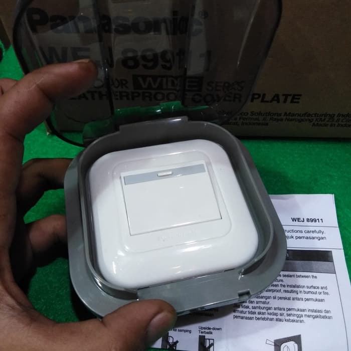 SAKLAR SINGEL WITH TUTUP WATERPROOF - PANASONIC WIDE SERIES | Lazada ...