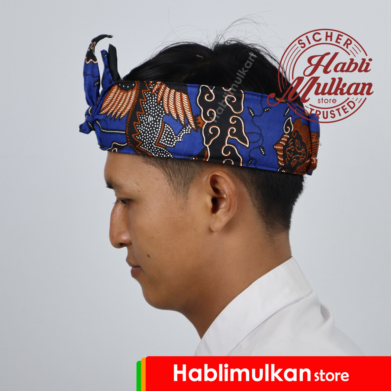 Iket Kepala Praktis Tradisional Sunda Jawa Batik Singo Barong Cirebon ...