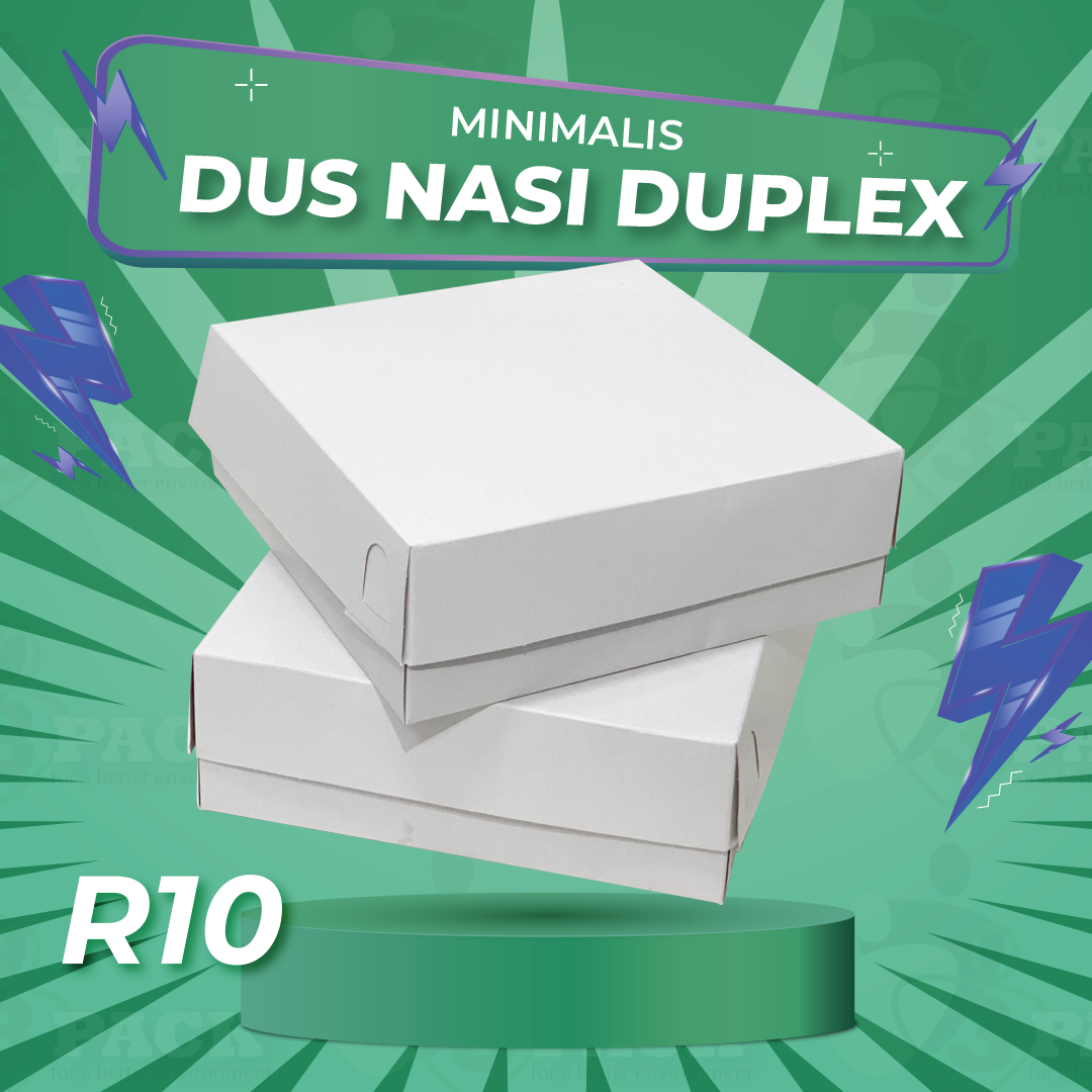 Kotak Nasi polos R10 20x20cm / dus nasi kotak putih R10 20x20cm ...