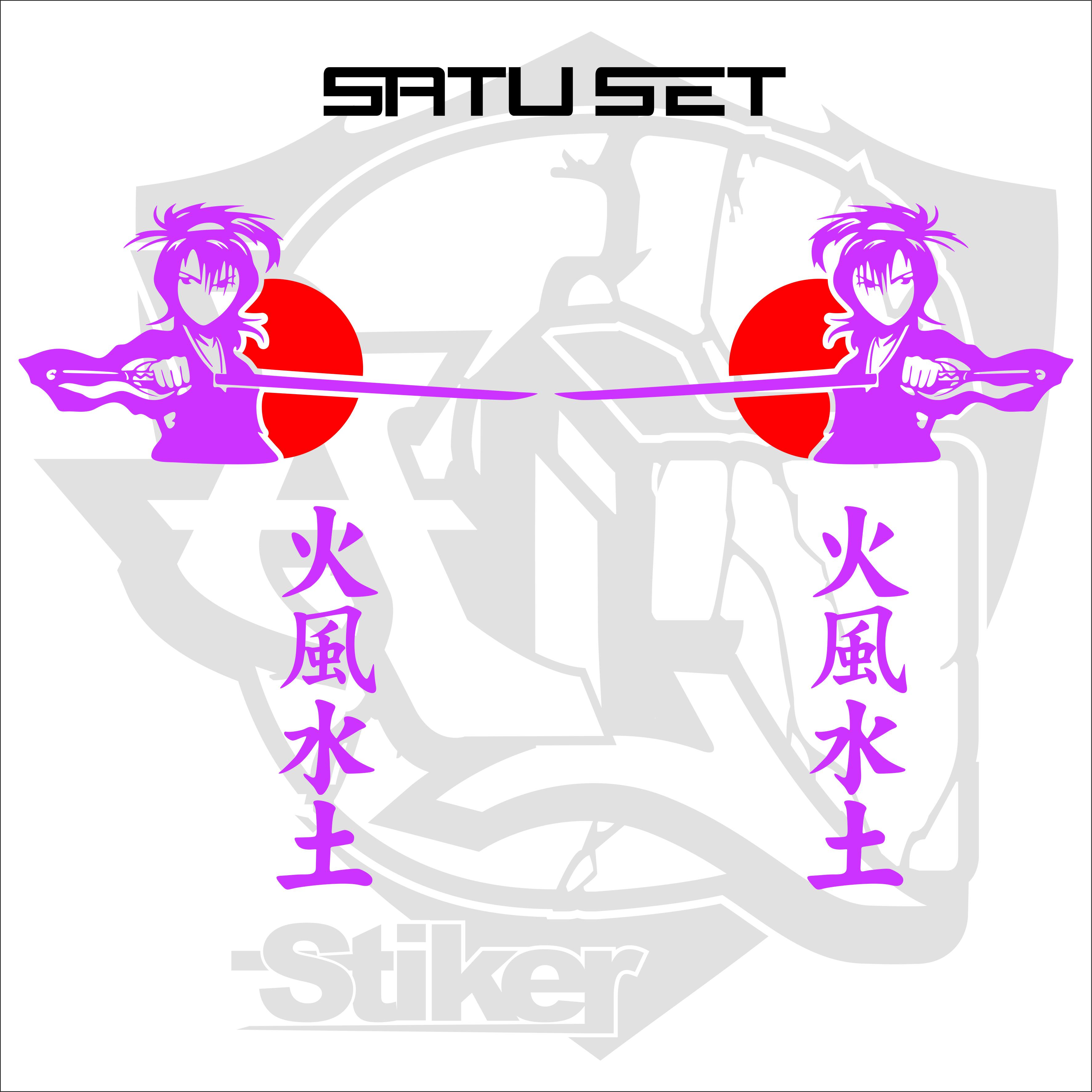 STICKER/CUTTING/SC.167/STIKER MOTOR/STIKER ANIME KARTUN/STRIPING MOTOR ...