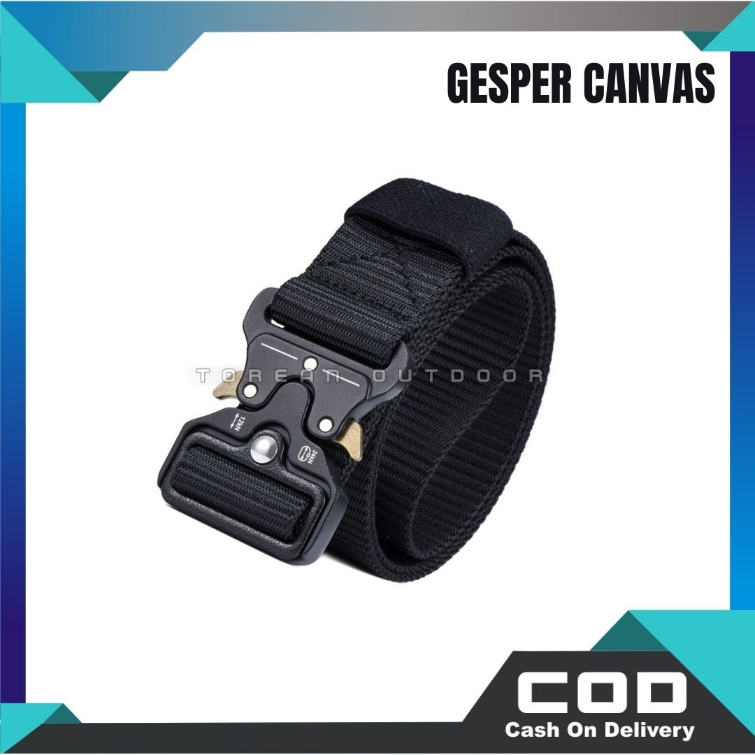 Gesper Pria Military Ikat Pinggang Outdoor Tactical Canvas 125Cm ...