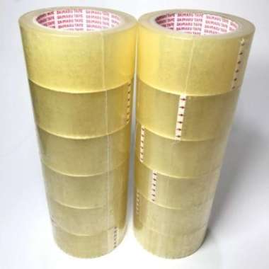 lakban besar bening 45 x 90 yard isi 6 pcs , lakban / isolasi ukuran 45 ...