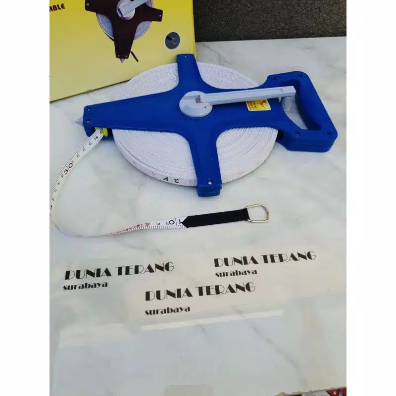 Meteran Fiber MAXI 100 meter Meteran Tancap 100m Meter Rol Fiberglass ...