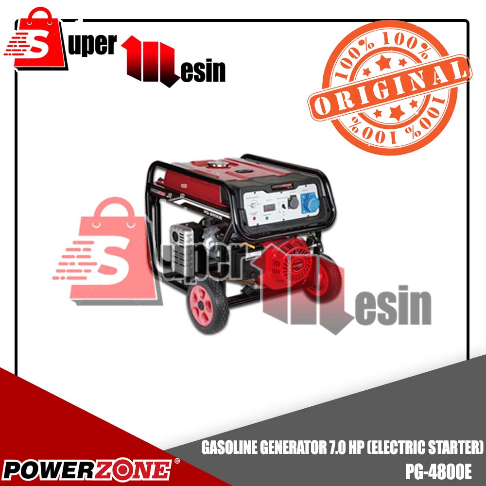 Gasoline Generator electric starter Genset Bensin 2800 Watt 7 HP PG ...