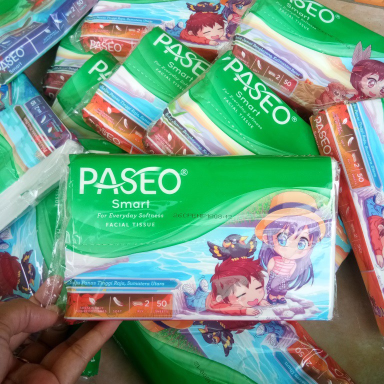 TISSUE PASEO TRAVEL PACK / PASSEO TRAVEL / TISSU FACIAL PASEO 50 SET 2 ...