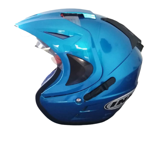 HELM BASIC INK REPLIKA TYPE T1 WARNA BLUE S DOUBLE VISOR GOOD QUALITY ...