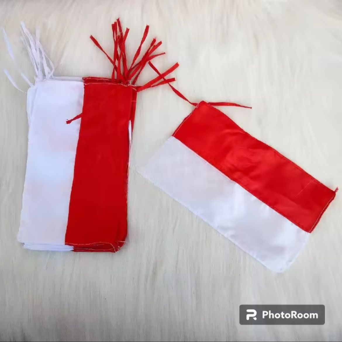Bendera Merah Putih Ukuran Besar, Sedang, Kecil Bahan Kain tebal satin ...