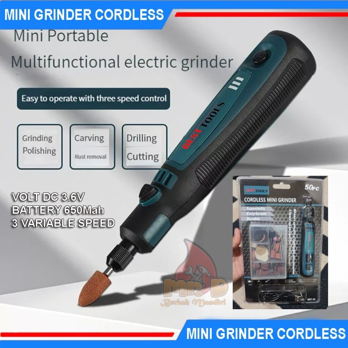 Mesin Mini Grinder Grafir Bor Gerinda Ukir Gerinda Mini Cordless ...