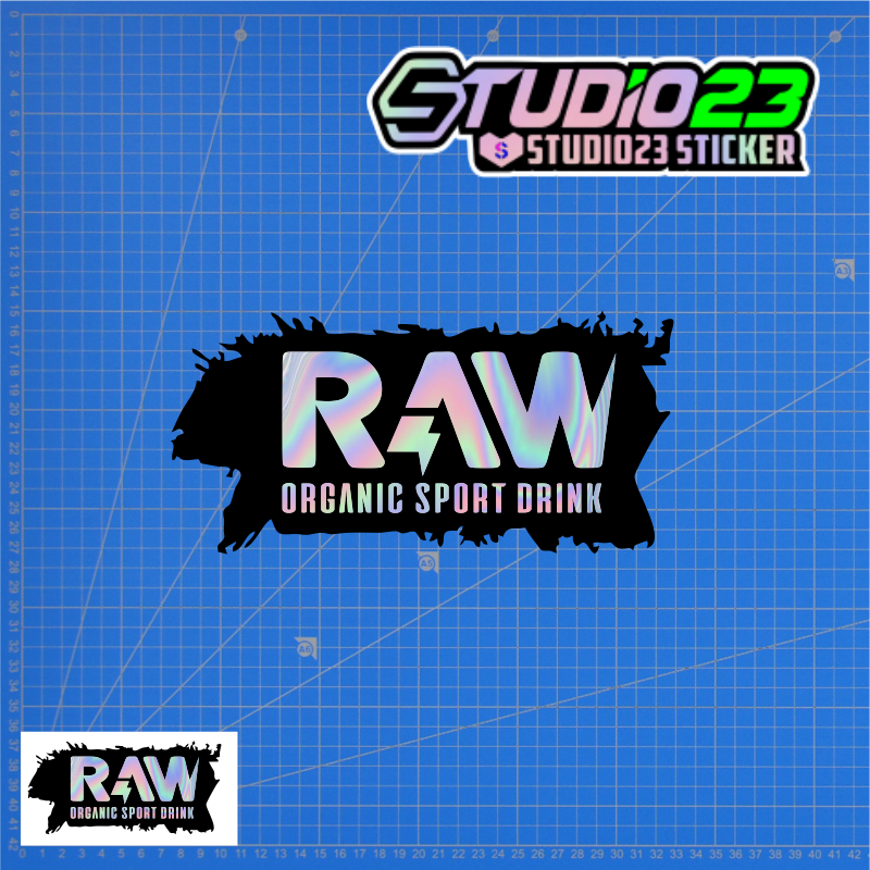 Stiker RAW Organic Sport Drink Cutting Sticker | Lazada Indonesia