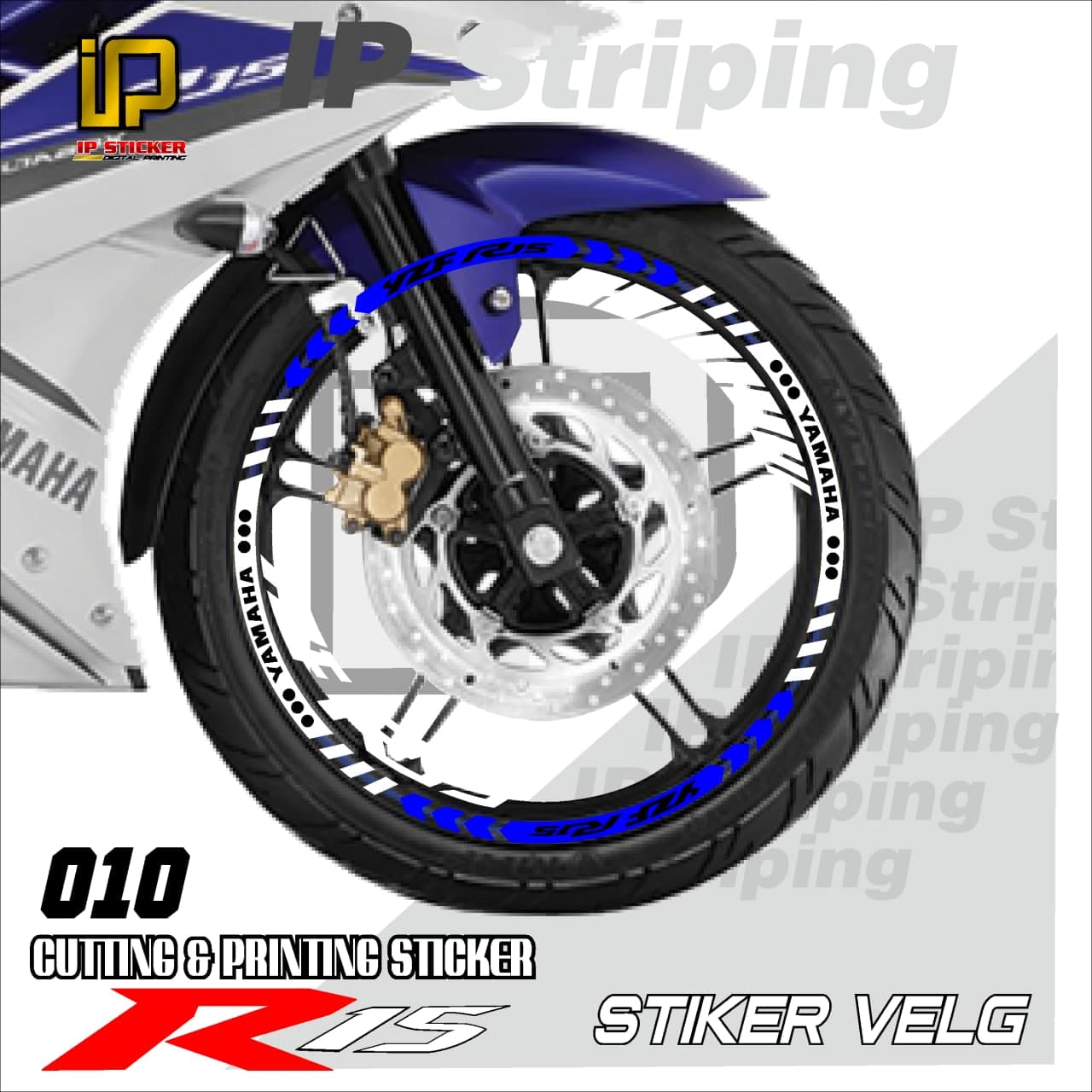 Stiker Velg R15 - Sticker Velg Variasi List Yamaha R15.010 Design IP Striping | Lazada Indonesia