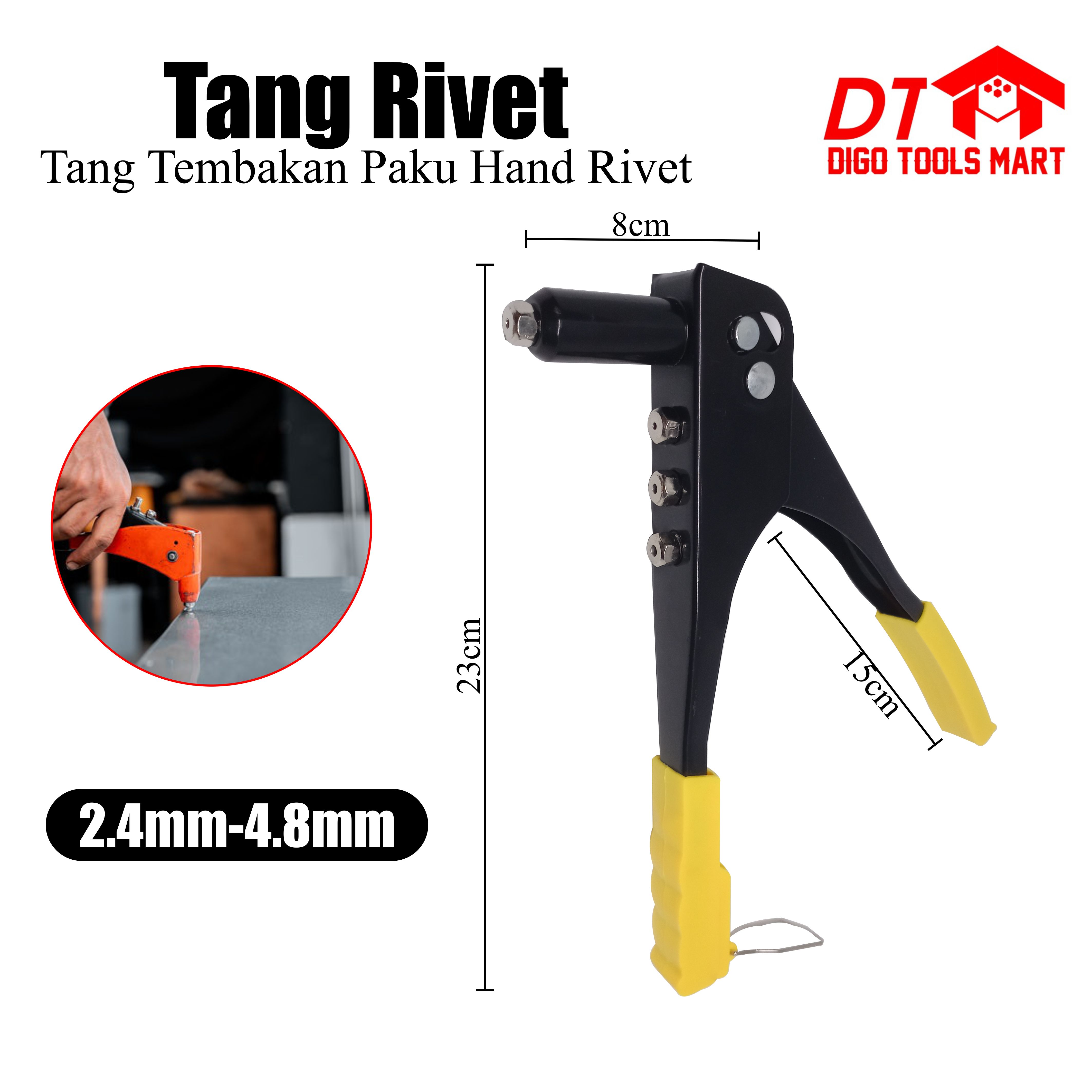 Tang Rivet Tang Tembakan Paku Hand Rivet 2.4mm-4.8mm | Lazada Indonesia