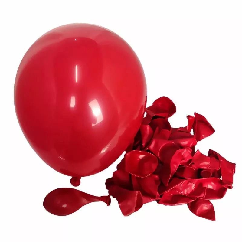 10 PCS BALON TIUP/BALON KARET/BALON BIASA/BALON LATEX METALIK 10 INCH ...