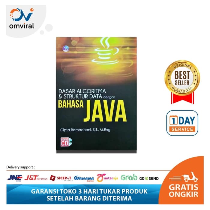 Buku Dasar Algoritma dan Struktur Data dengan Bahasa Java + CD | Lazada ...
