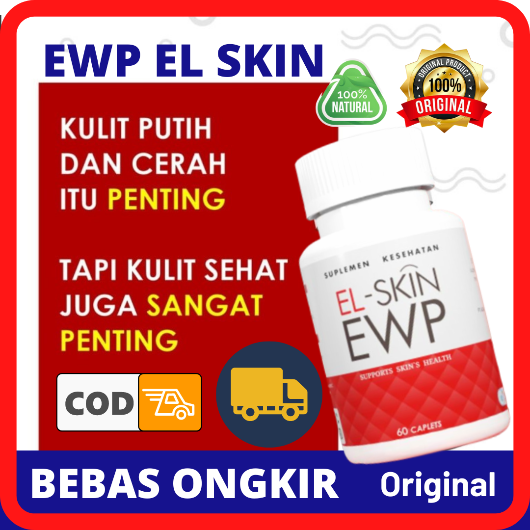 El Skin Ewp Collagen Original Colagen Drink 60 Tablet Suplemen Kulit - Kemasan Baru | Lazada ...