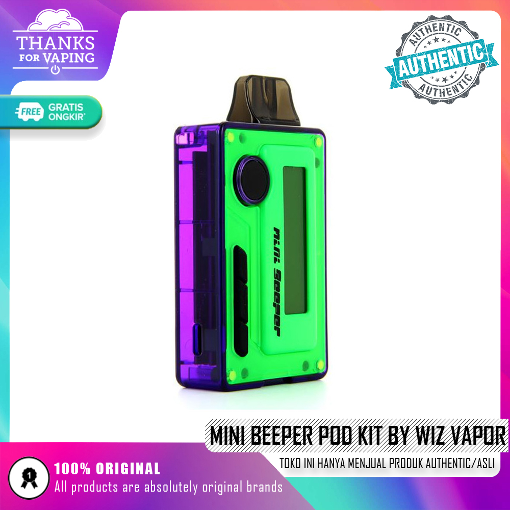 MINI BEEPER POD KIT BY WIZVAPOR 1200 Mah vapepodmod full set vapers full set | Lazada Indonesia