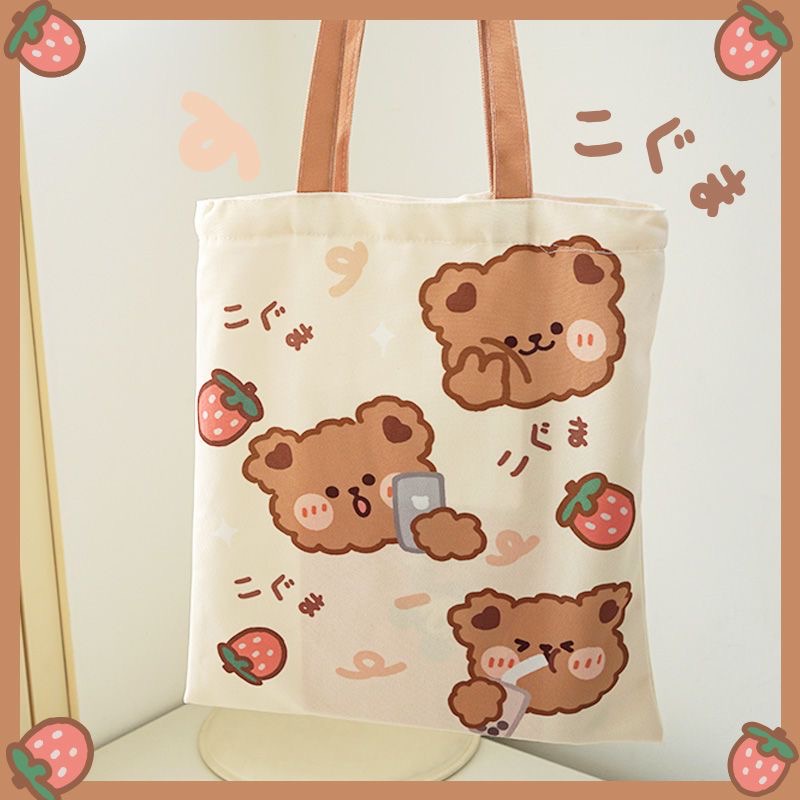 Tas les anak books Hand bag kawaii cute map a4 stationary organizer ...