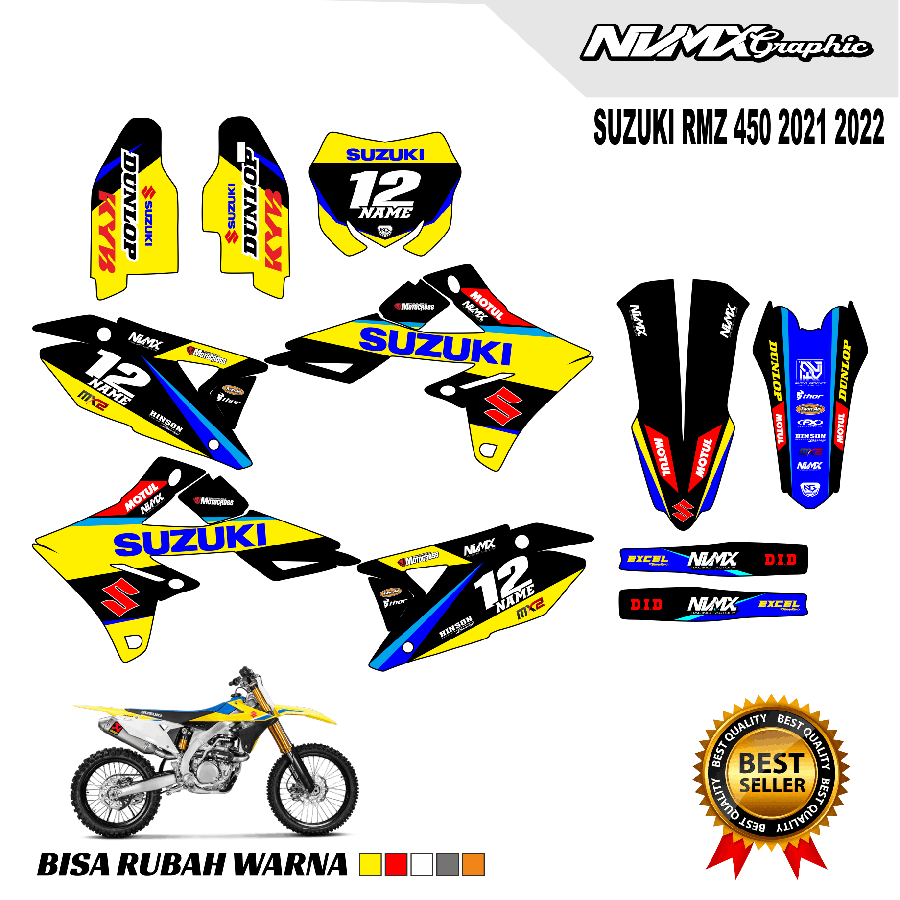 DECAL RMZ 250 DESIGN CUSTOM | Lazada Indonesia