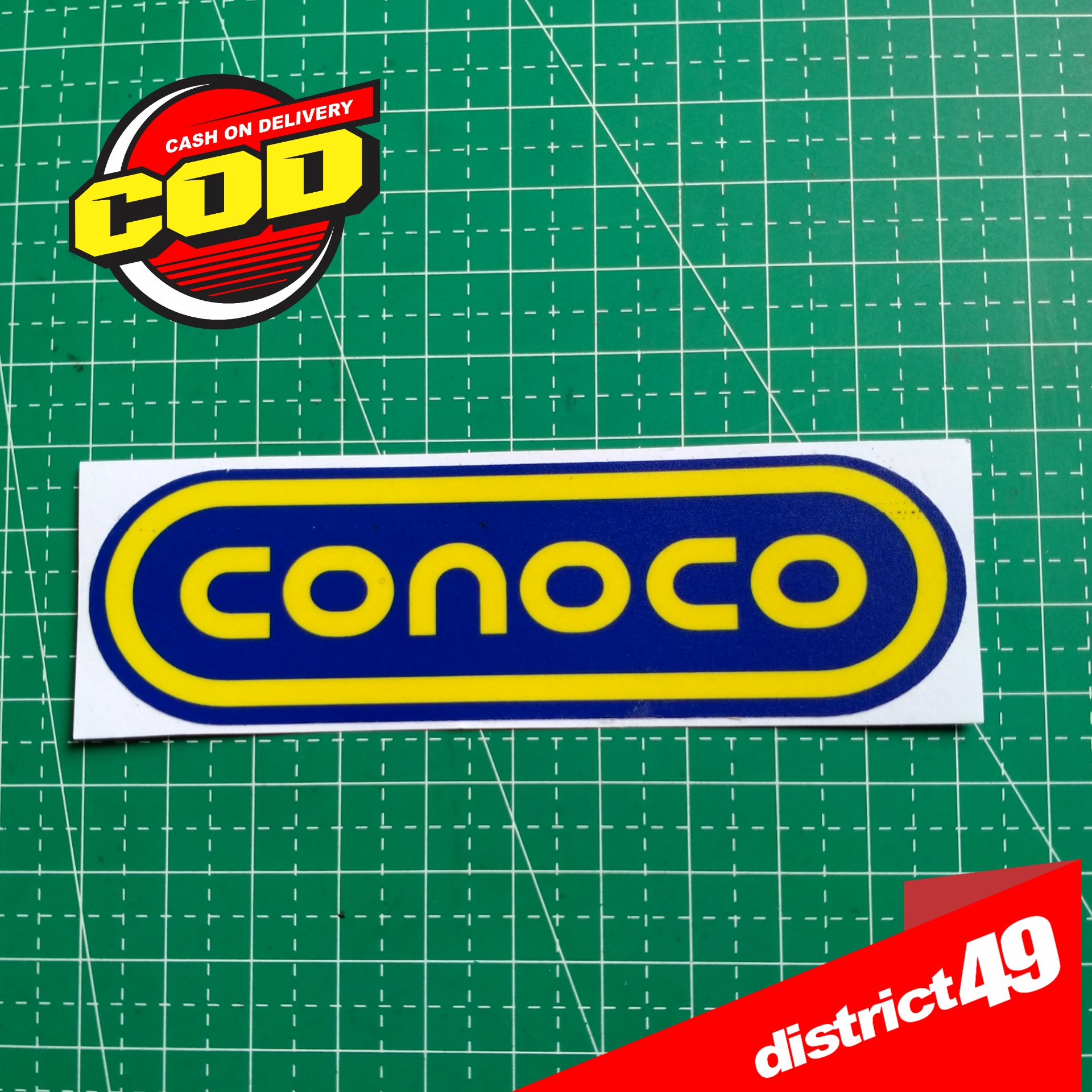 Stiker Print Cut Laminasi Glossy Tahan Air - Stiker CONOCO - Stiker ...