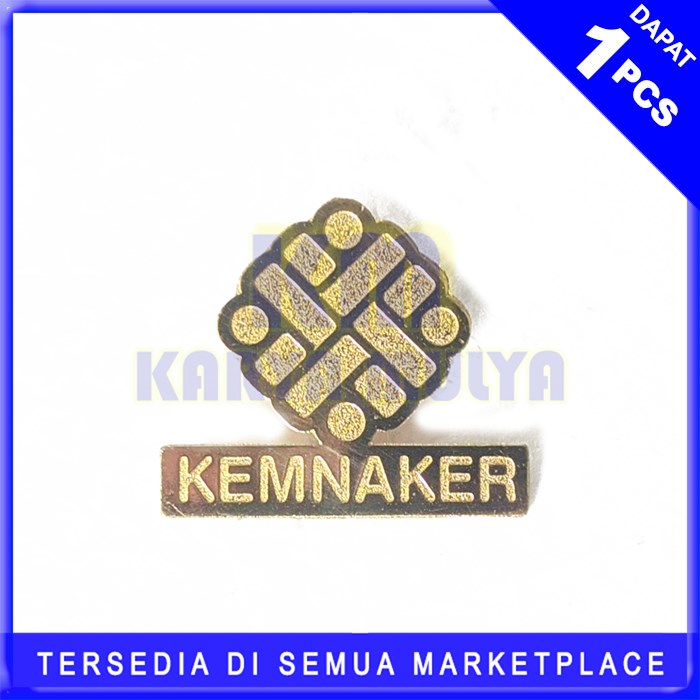 Pin Logo KEMNAKER Bros Kementerian Ketenagakerjaan Full Logam - Karya ...