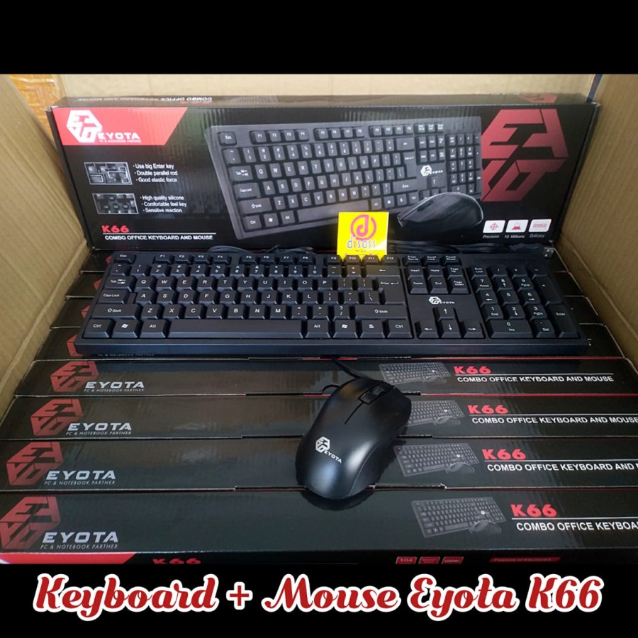 EYOTA KEYBOARD MOUSE USB COMBO K55 K66 | Lazada Indonesia
