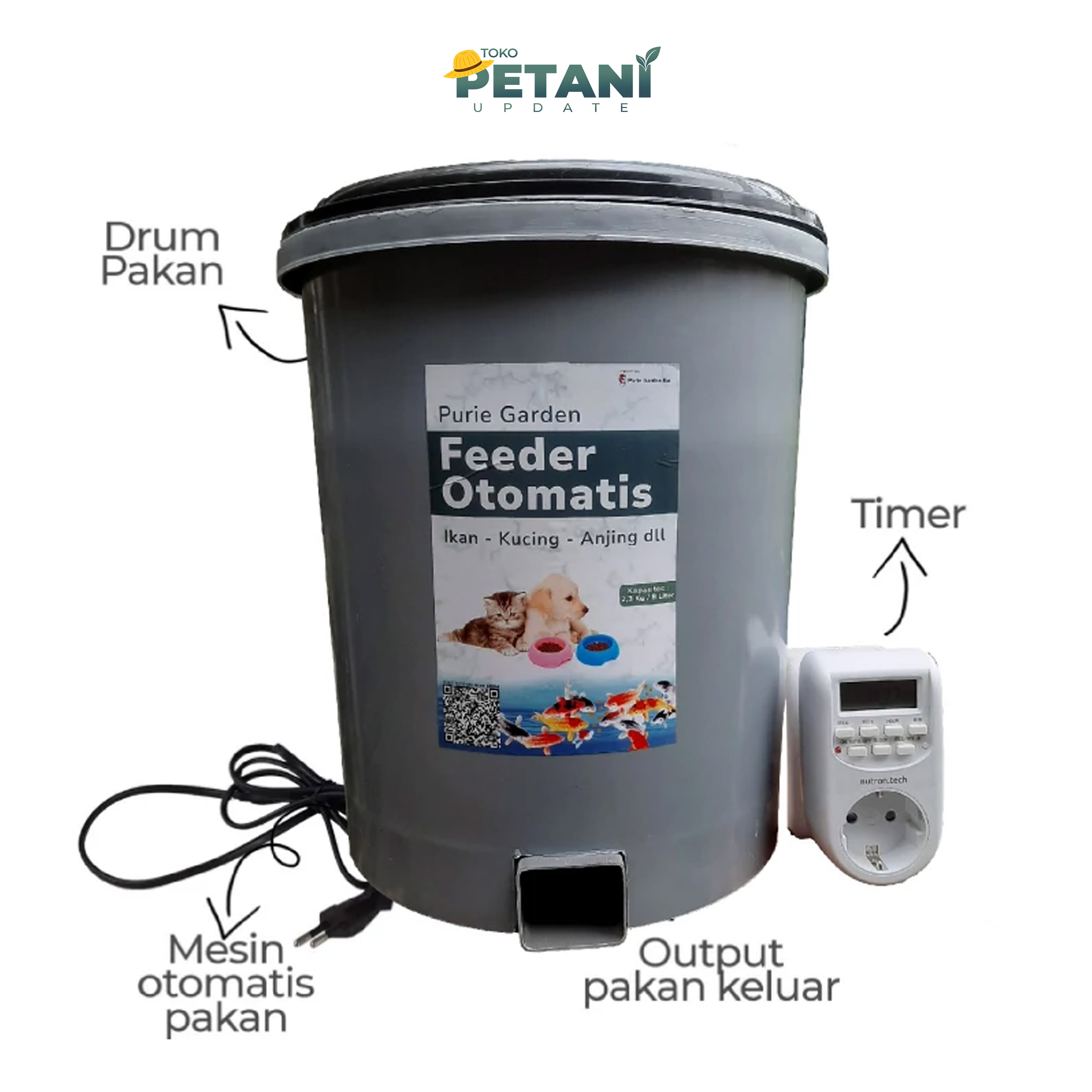 Auto Feeder Otomatis Ikan Koi Kucing Anjing dll Memberi Pakan Ikan ... Auto Feeder Otomatis Ikan Koi Kucing Anjing dll Memberi Pakan Ikan ...