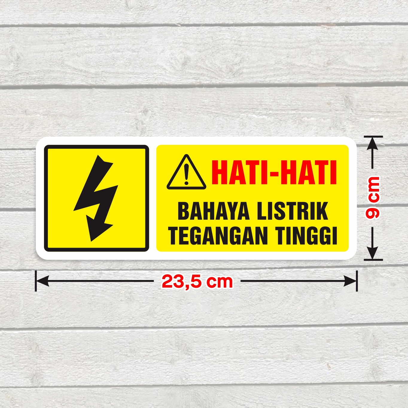 Sticker K3 Keselamatan & Kesehatan Kerja Stiker Label Vinyl Hati-hati ...