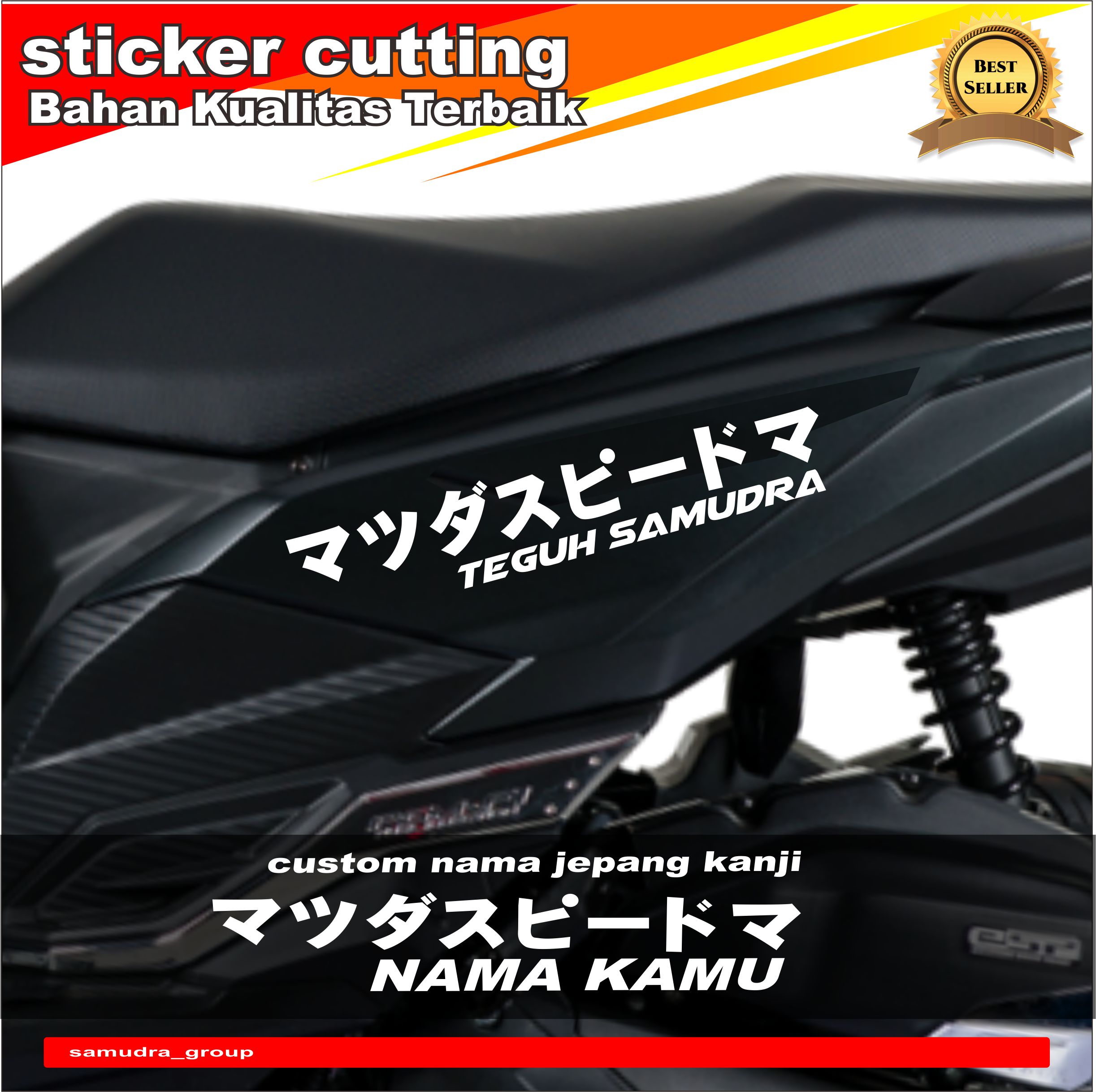 Stiker cutting CUSTOM NAMA KANJI JEPANG body motor | Lazada Indonesia