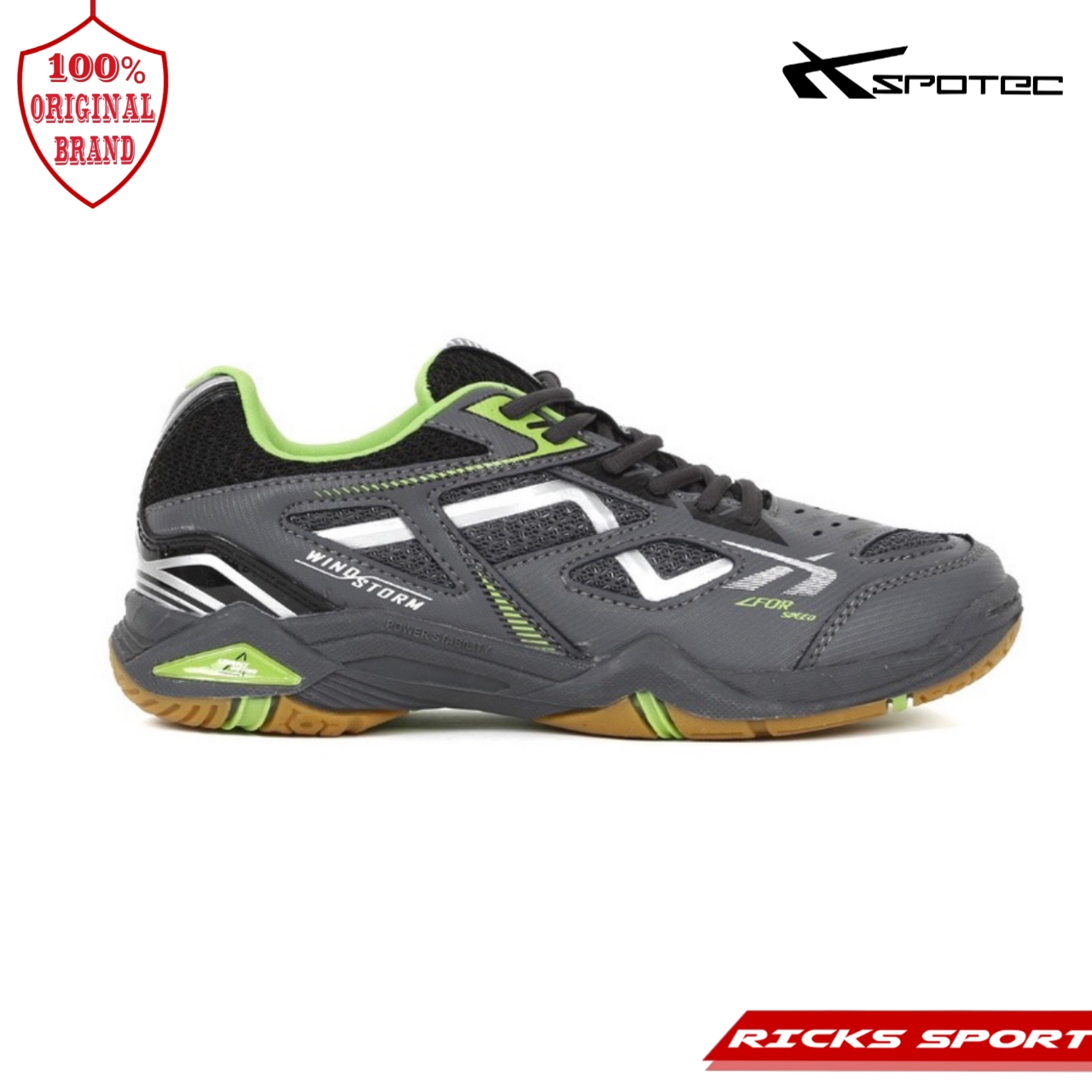 SEPATU BADMINTON SPOTEC WINDSTROM SEPATU BULUTANGKIS SPOTEC | Lazada ...