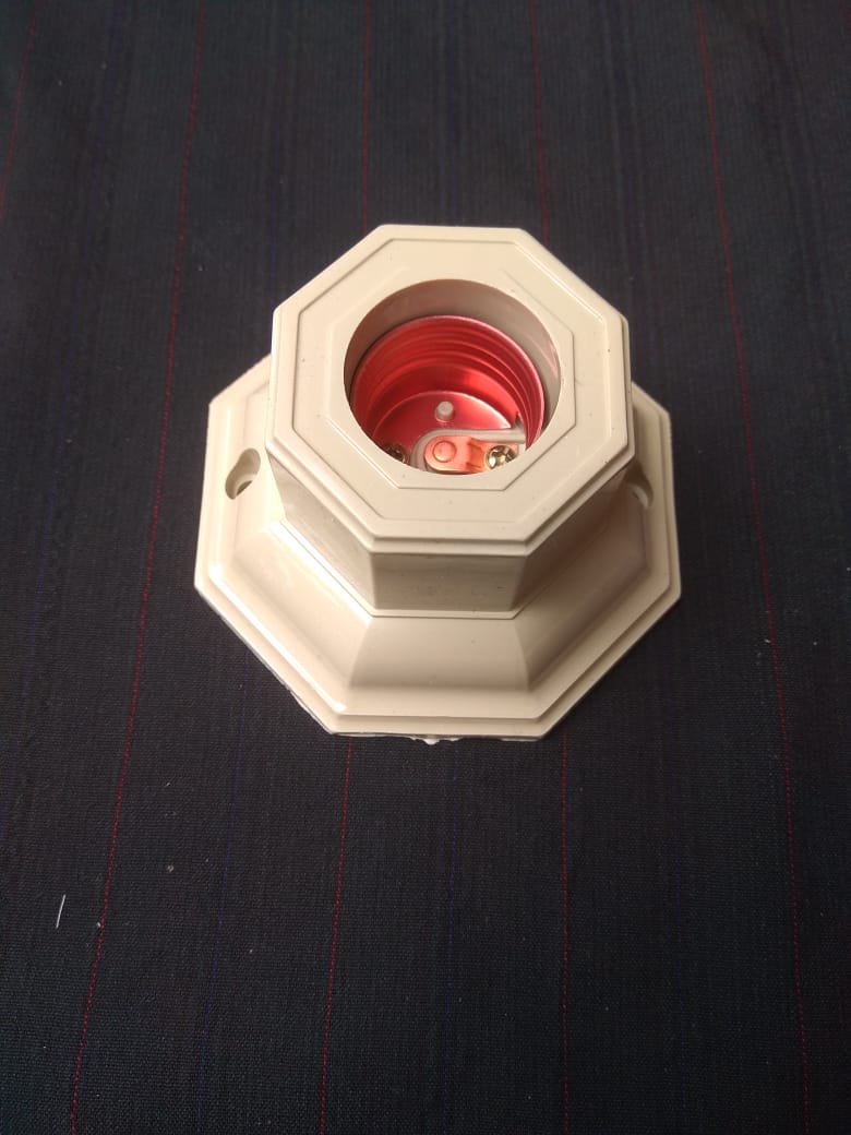 DEXTA Fitting Plafon 508 Segi 8 cream (1 pc) | Lazada Indonesia