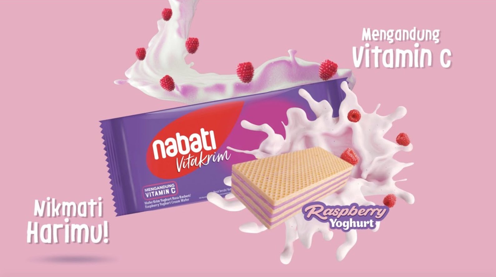 Nabati Vitakrim Raspberry Yogurt 1 Pcs 132g | Lazada Indonesia