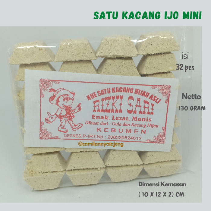Kue Satu Satru Kacang Hijau Ijo Inti Sari Jajanan Tradisional Asli Khas ...