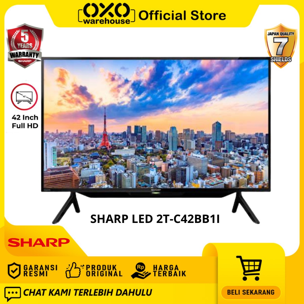 SHARP LED TV 42 Inch FHD 2T-C42BD1i Digital Garansi Resmi | Lazada ...