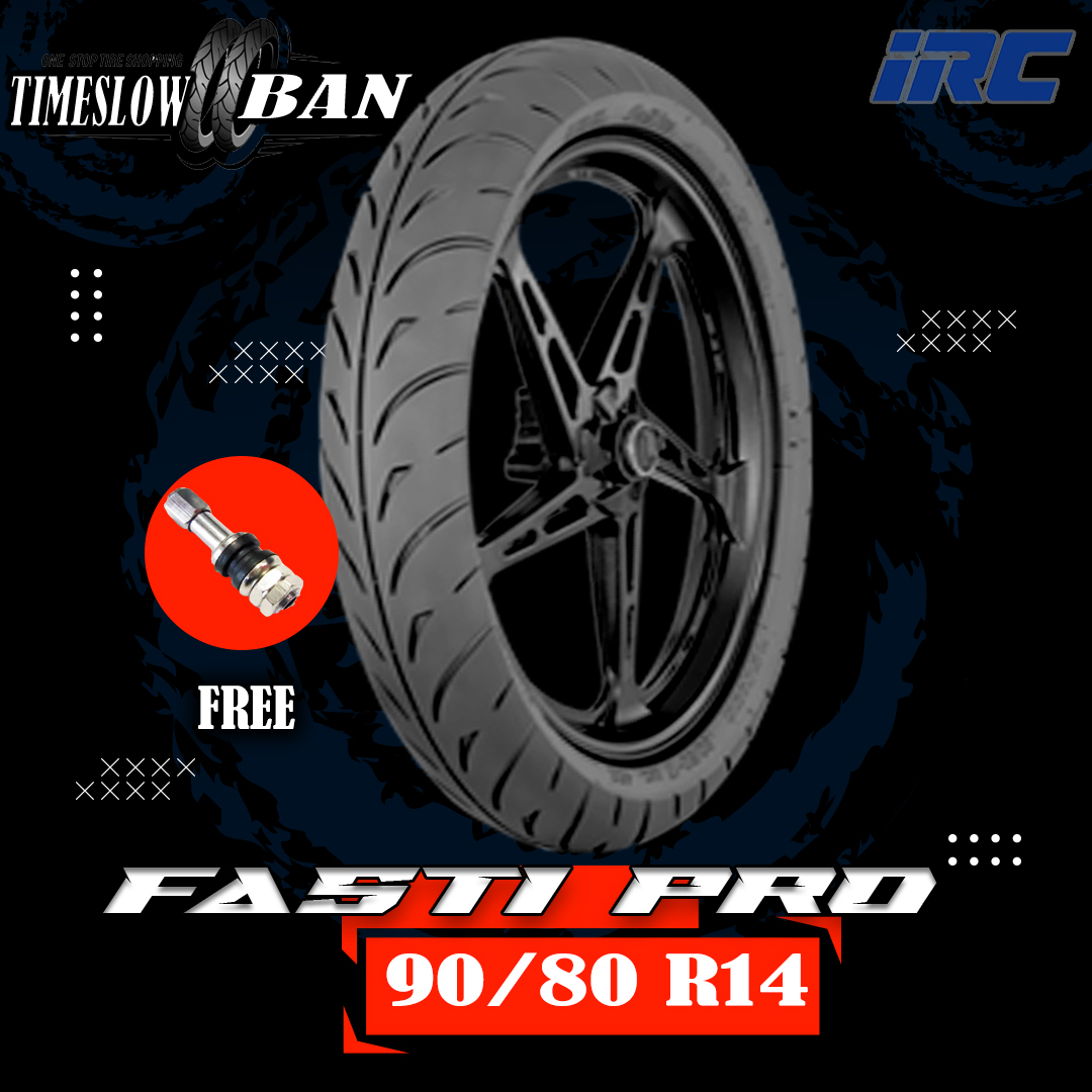 Ban Motor Matic RACING COMPOUND // IRC FASTI PRO 90/80 Ring 14 Tubeless ...