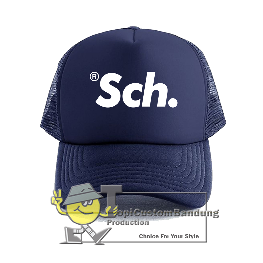 Topi Trucker Distro / Topi Jaring - Topi Cap RSCH Model Logo Terbaru ...